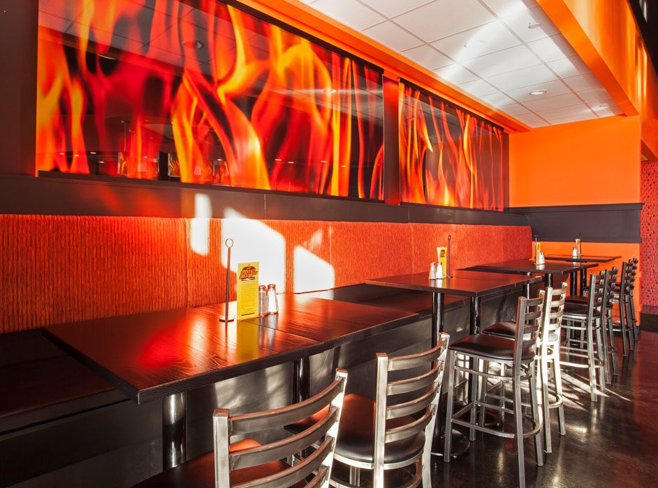 Flamme Burger Dining Area - Meyer Najem